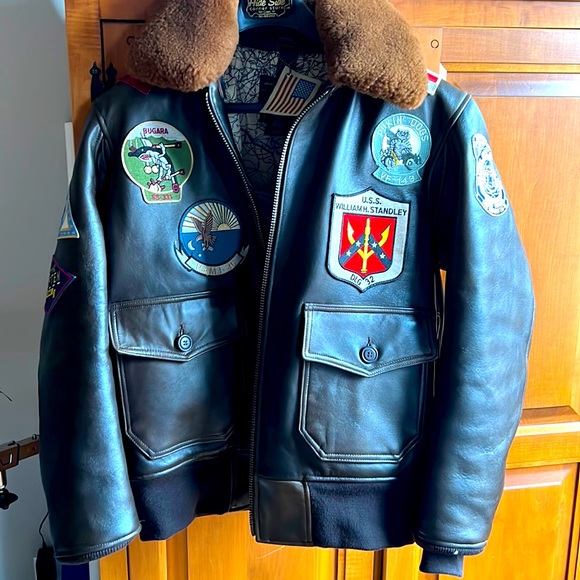 COCKPIT | Jackets & Coats | Cockpit Usa Top Gun Navy G Flight Jacket ...